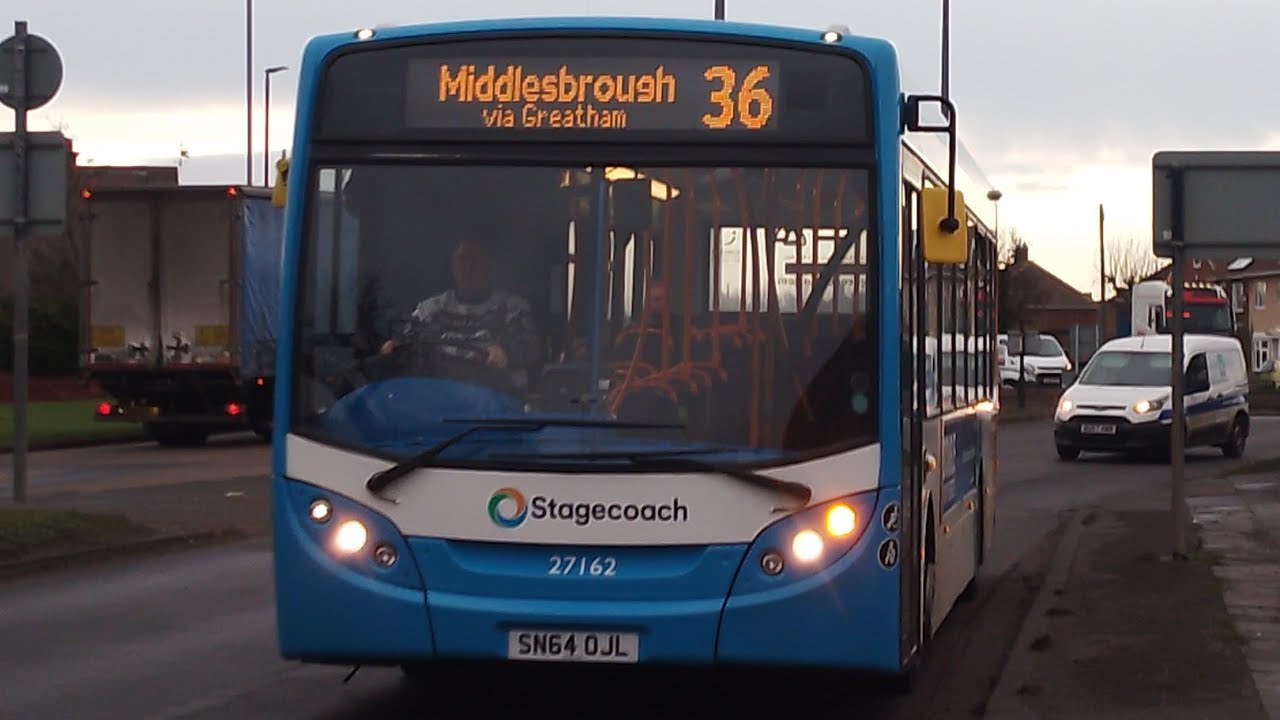 Stagecoach Teeside ADL Enviro 300 27162 SN64 OJL - YouTube