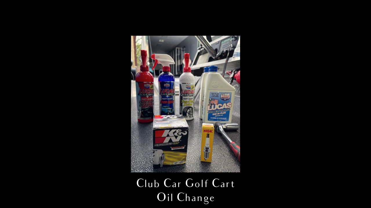 Club Car Golf Cart Oil Change - YouTube