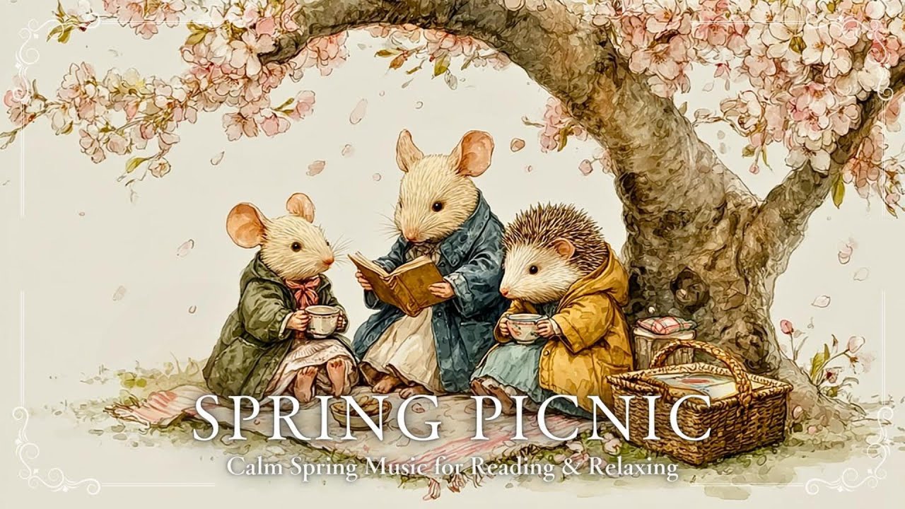 A Quiet Spring Picnic 🌸 | Calm Spring Music for Reading & Relaxing ...