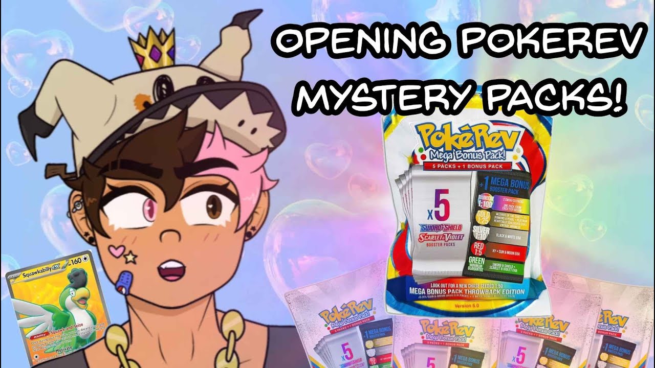 Opening PokeRev Mystery Packs! 4.0 and NEW 5.0 Packs! 🌈 - Pokémon ...