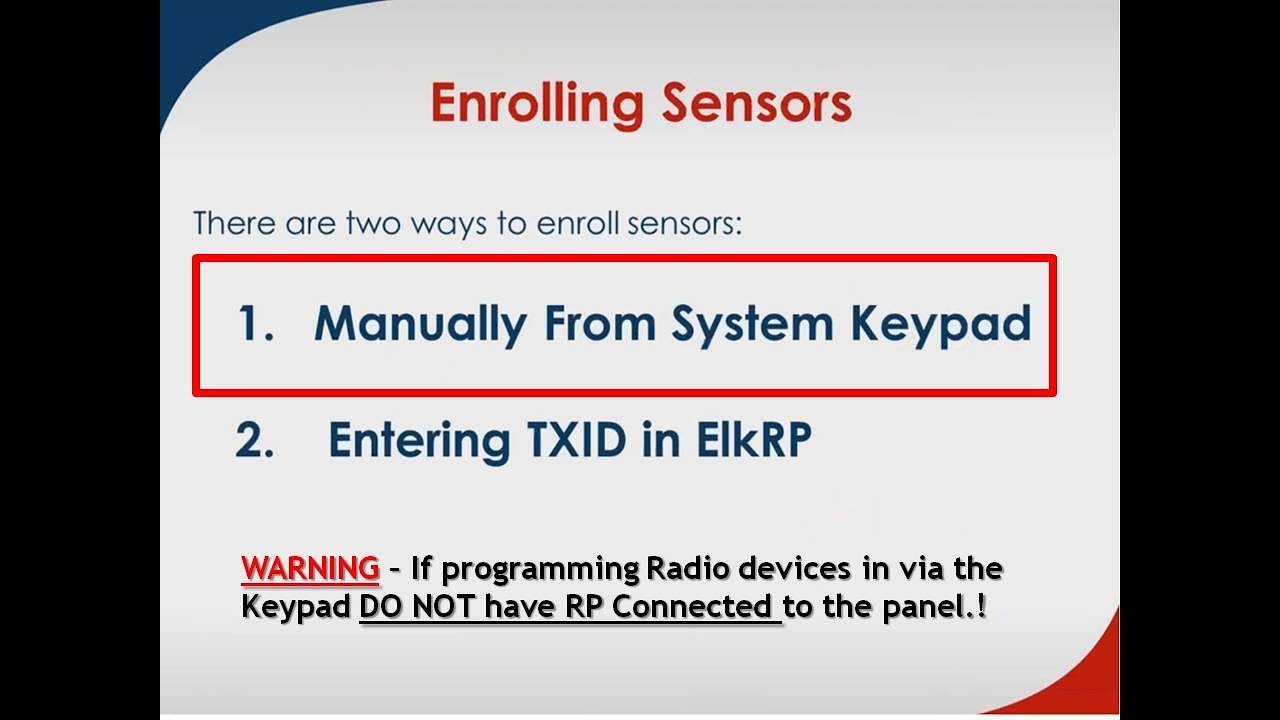 Ness M1 TWR Keypad Programming - YouTube