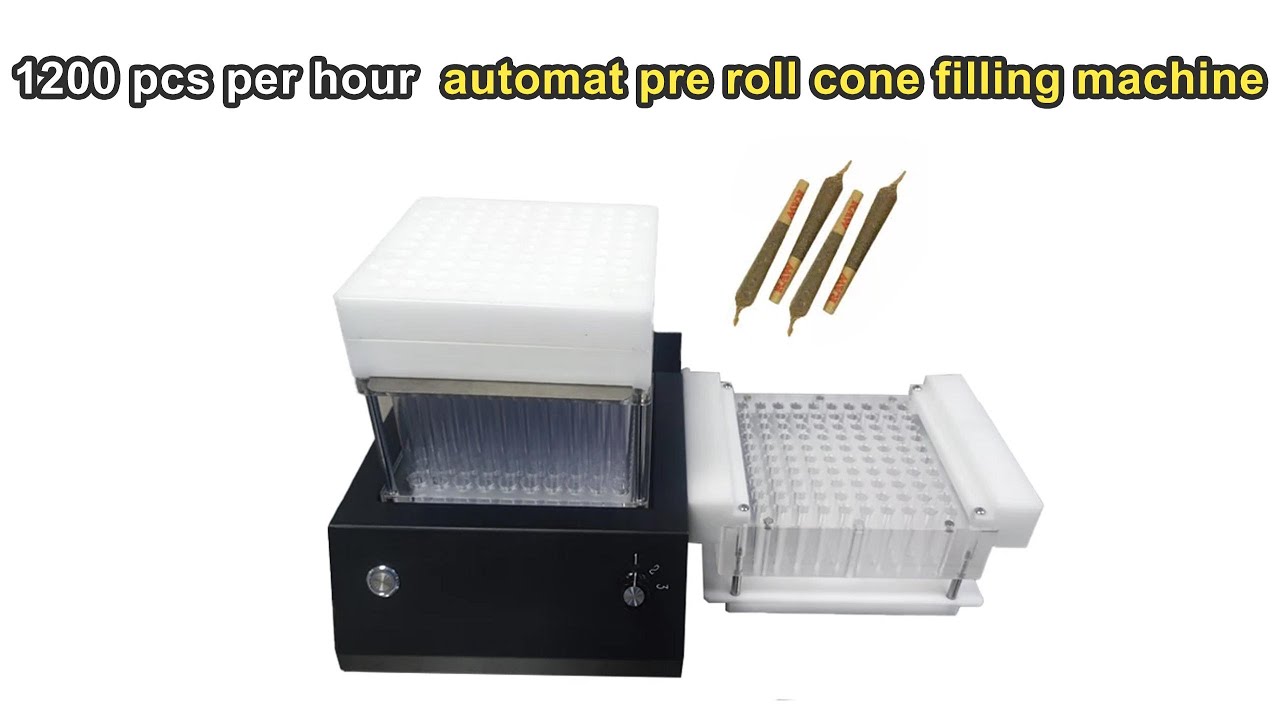 High Efficiency Pre Filler Semi-automatic Cone Filling Machine - YouTube