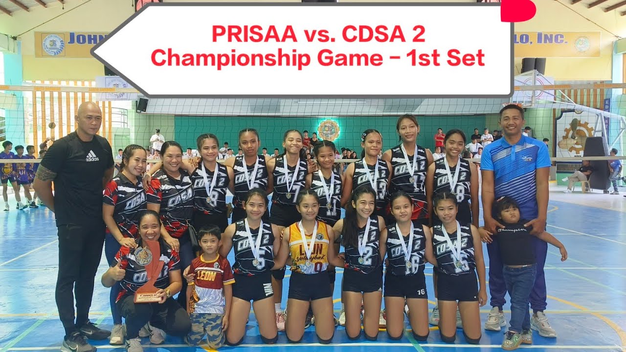 CDSA 2 (Leon) vs. PRISAA (CPU) | Championship - First Set | ISSC ...