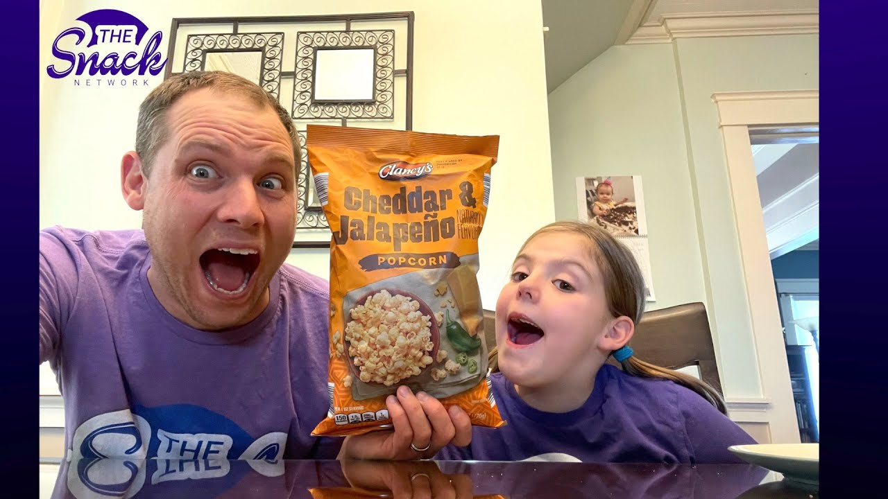 Can Ali Handle the Spice of clancy's Cheddar Jalapeño Popcorn?? - YouTube