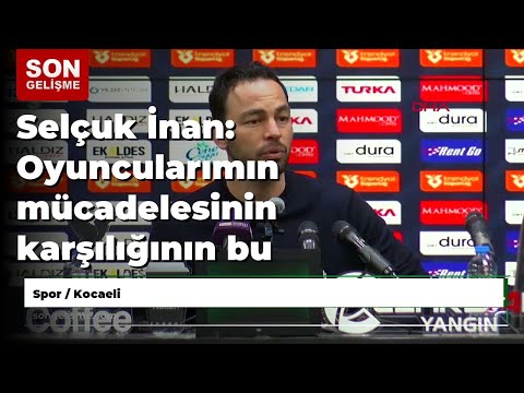 Selçuk İnan: Oyuncularımın mücadelesinin karşılığının bu olmadığı için üzgünüm / Video eklendi