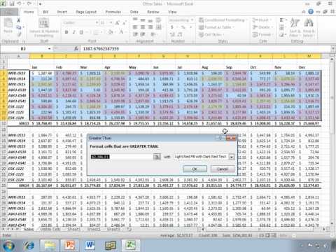 Excel Basics: Emphasize Data with Conditional Formatting - YouTube