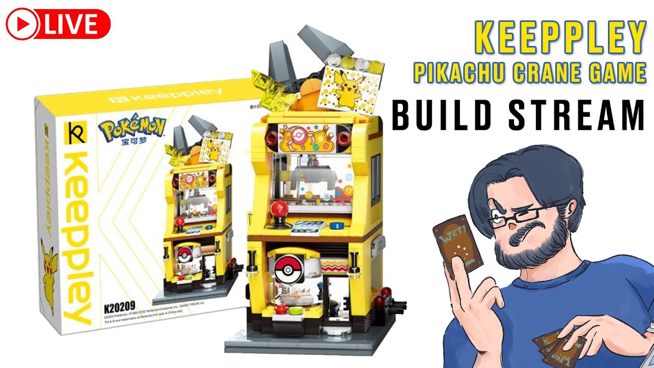 [Livestream] Pokemon LEGO! | Keeppley Pikachu Claw Crane Game Shop ...