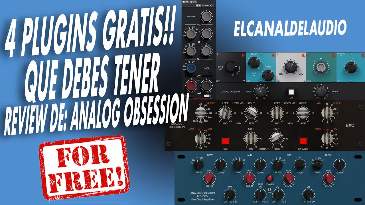 4 PLUGINS GRATIS QUE TIENES QUE TENER. REVIEW DE ANALOG OBSESSION 🔥🤘💪 ...