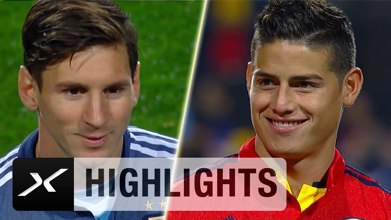 James Rodriguez And Messi
