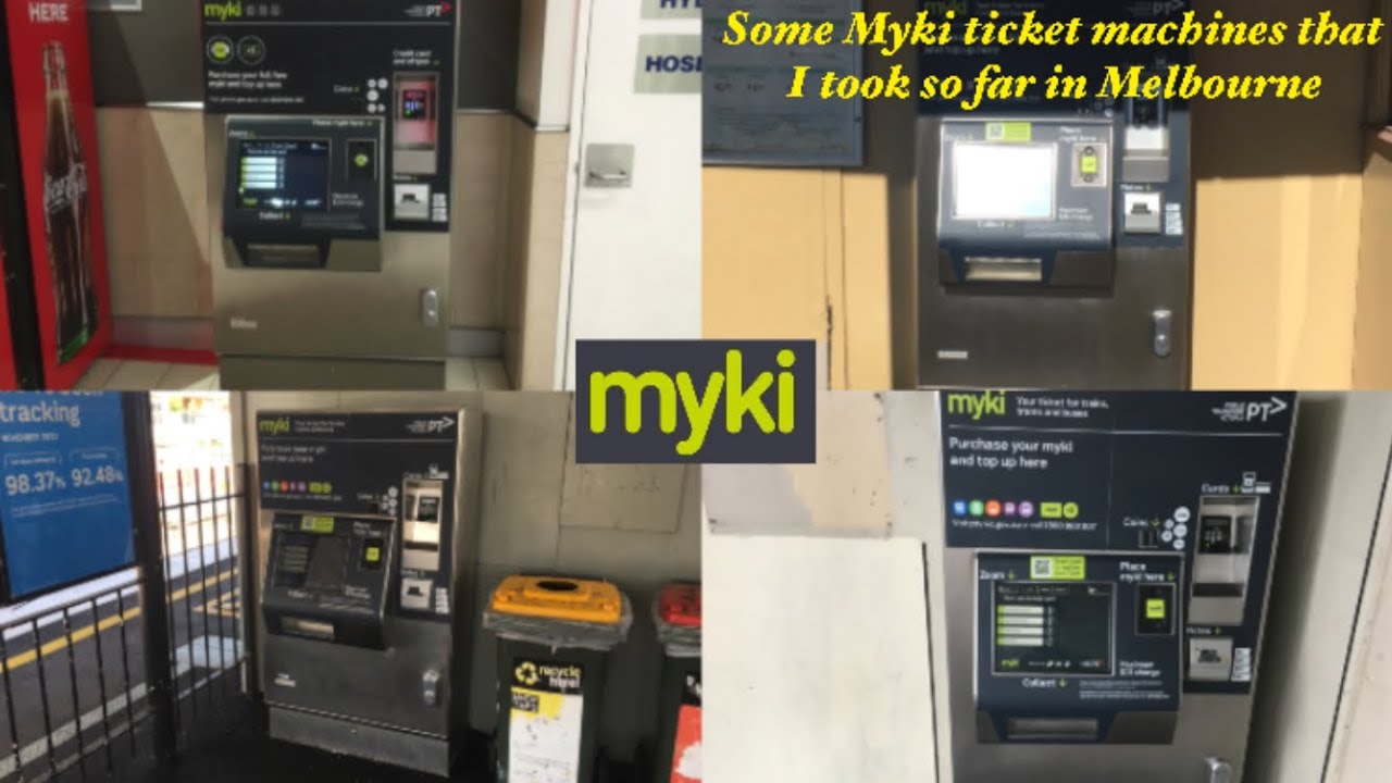 Some Myki ticket machines that I took so far in Melbourne - YouTube