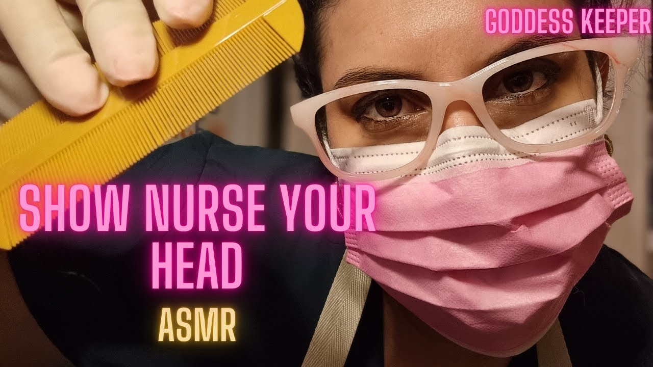 ASMR TOUCHING YOUR HEAD NIT NURSE SLEEP AID , RELAXING SOUNDS PERSONAL ATTENTION asmr tingles ...