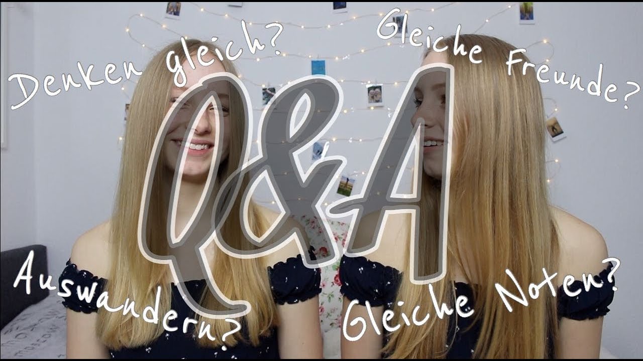 Gleiche Gedanken? Gleiche Noten? - Q&A I Finja and Svea - YouTube