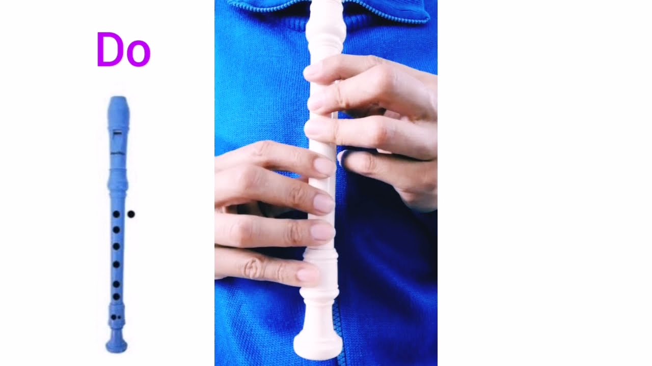 Notas en la flauta dulce (Tutorial para posición y digitaciones) - YouTube