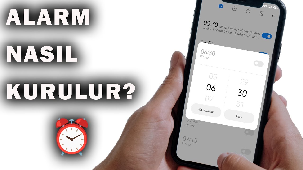 Android Telefonda Alarm Nasıl Kurulur? (Kolay ve Hızlı Anlatım) - YouTube