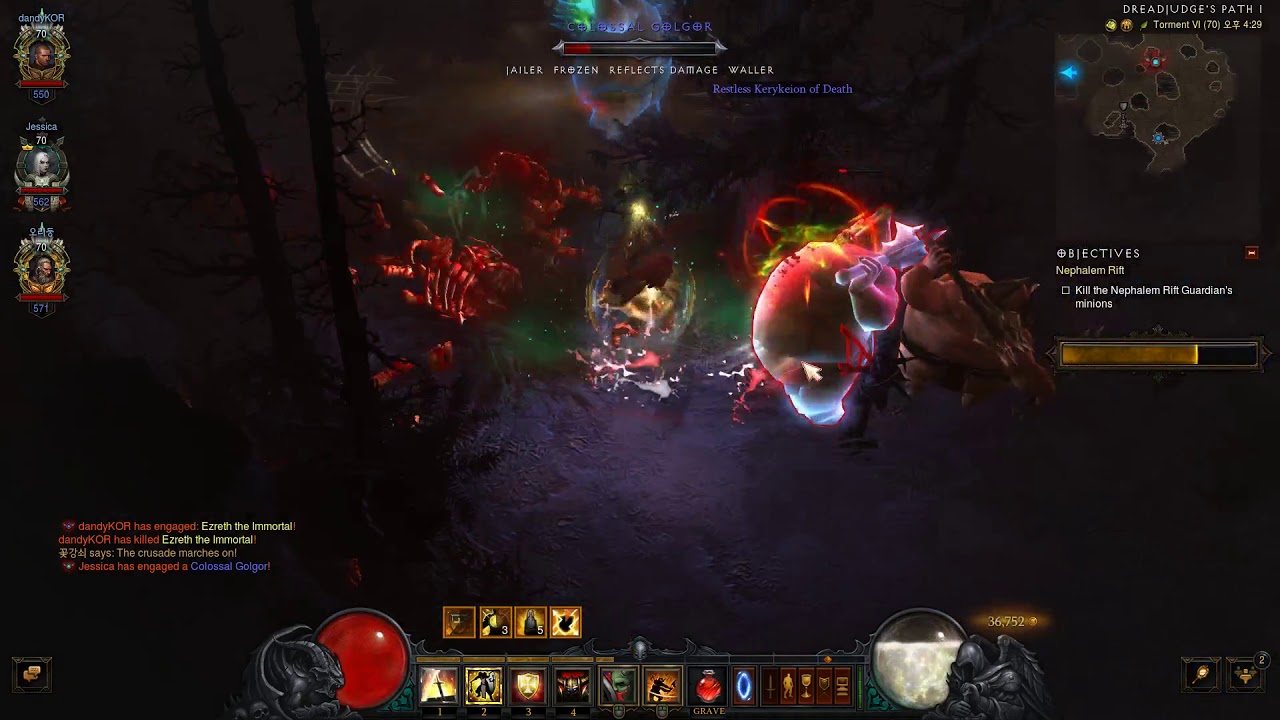 DIABLO 3 season 12 BABARIAN Nephalem Rift Torment 70 DREADJUDGE'S PATH ...