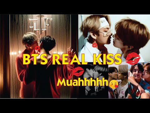 BTS Real Kiss - All BTS kissing moments (surprising BTS kiss collection)