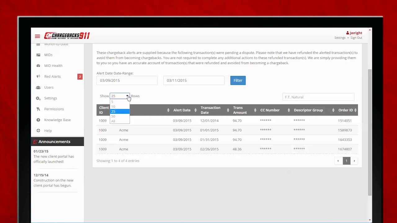 Chargebacks911 New and Improved Client Portal - YouTube