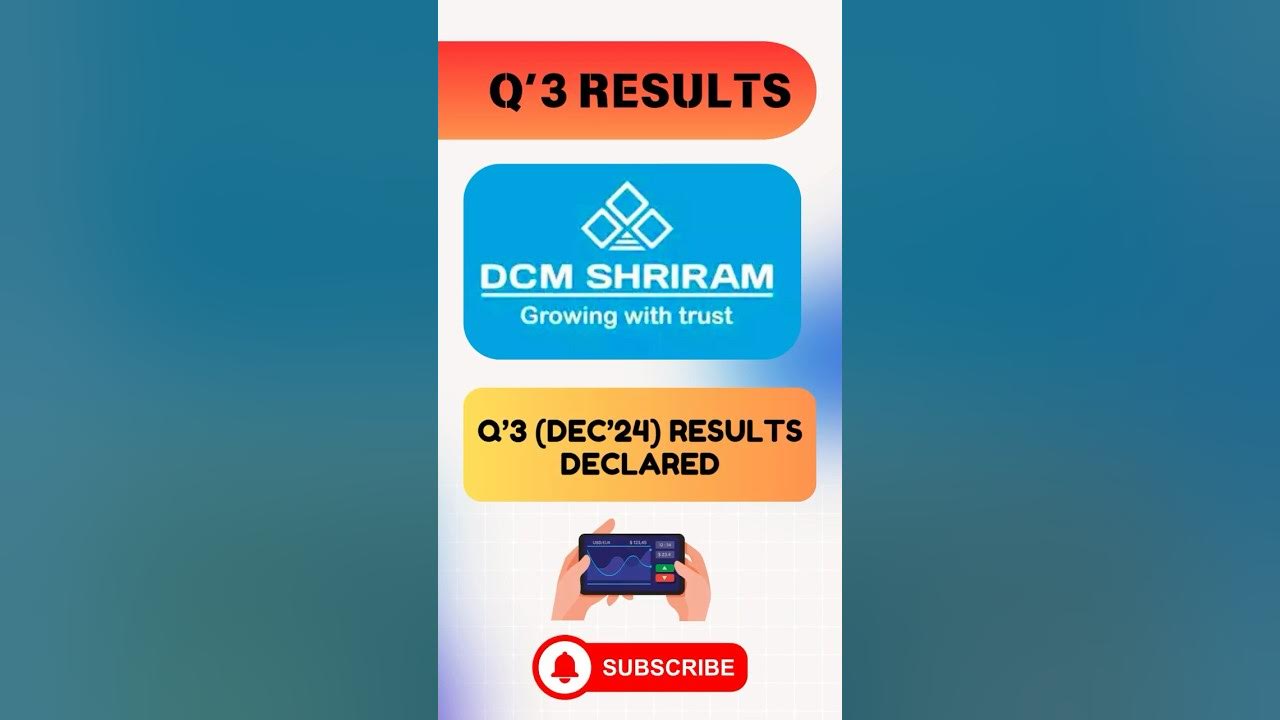 "DCM Shriram's Q3 Success: Net Profit Climbs by 9%" #stocks #stockmarket #tecnicalanalysis - YouTube