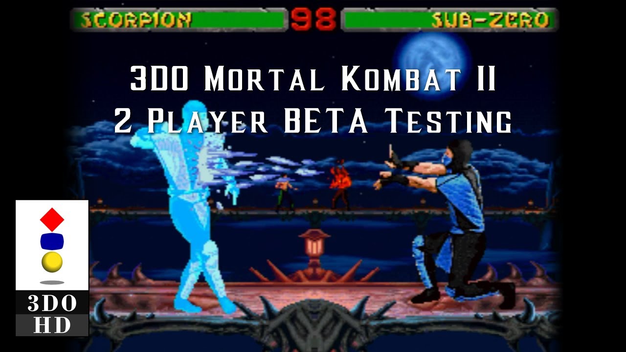 3DO Mortal Kombat 2 - First Time Beta Testing 2 Player - YouTube