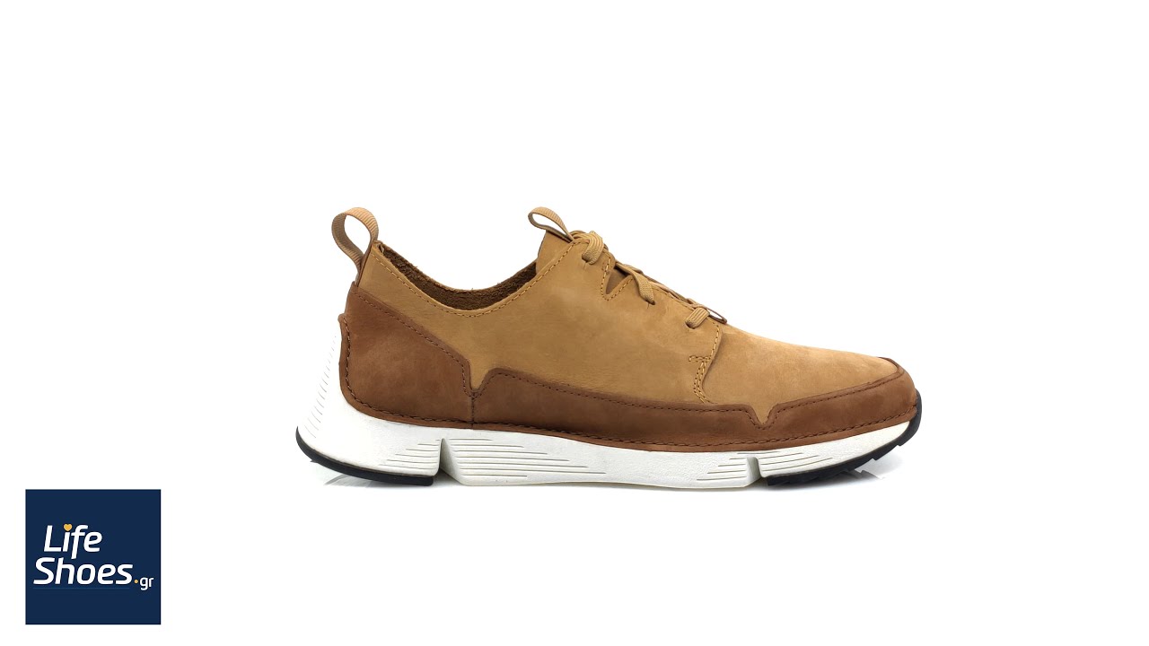 Clarks Tri Solar Tan Combi Ανδρικά Ανατομικά Sneakers Ταμπά (26152316 ...