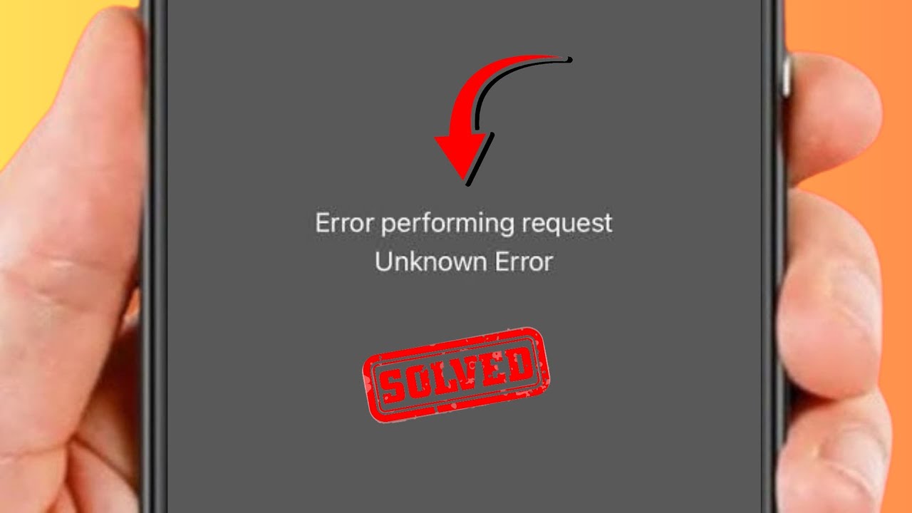 How to Fix Error Performing Request Unknown Error iPhone / iOS 18 - YouTube