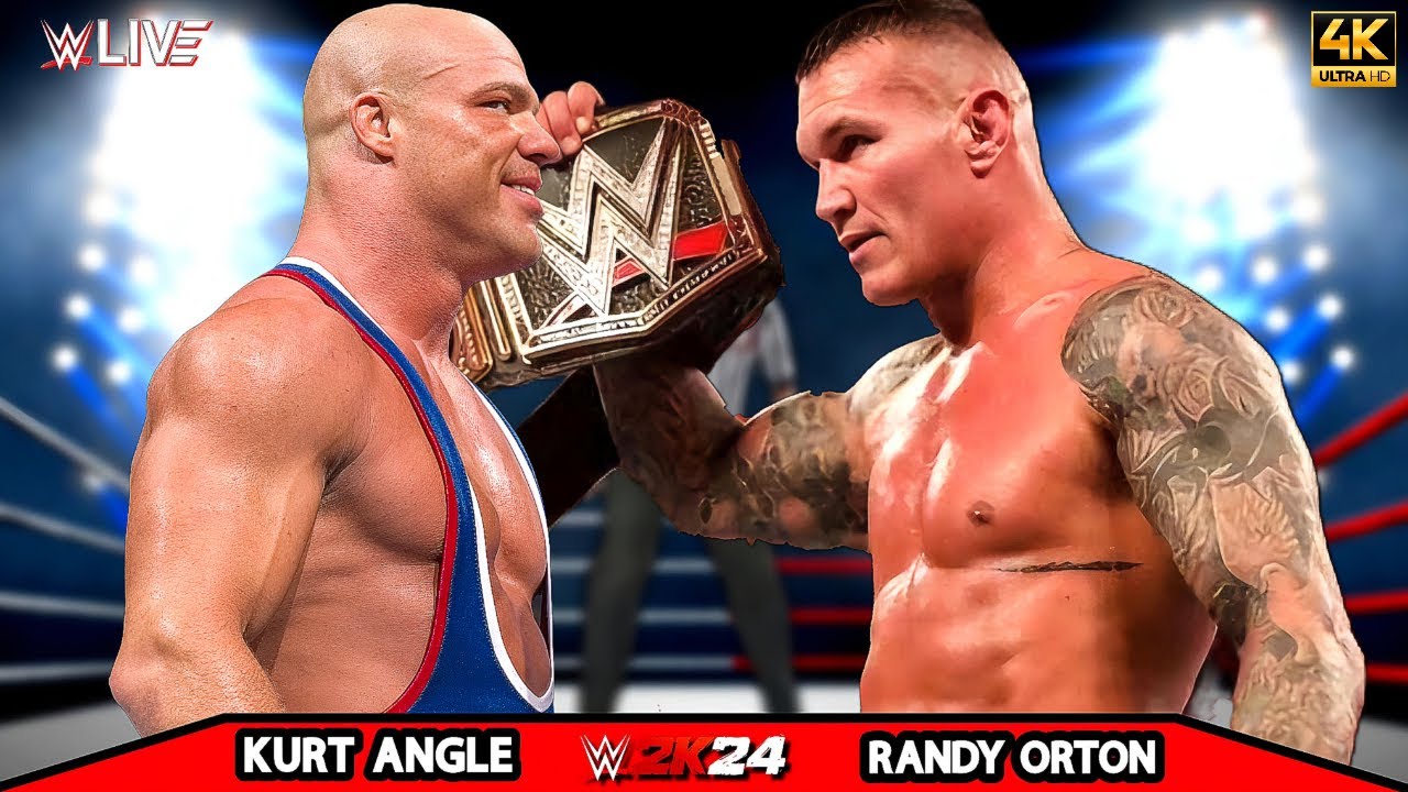 Randy Orton vs Kurt Angle | Xtreame Rules Match | MONEY IN THE BANK ...