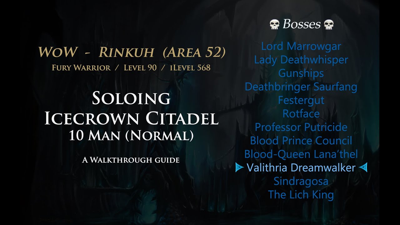 WoW - Valithria Dreamwalker Walkthrough - YouTube