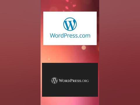 wordpress org vs com difference | wordpress.com vs wordpress.org | wordpress - YouTube