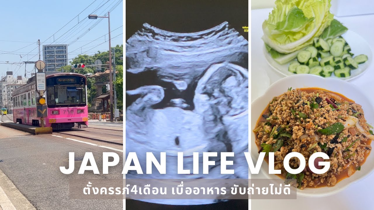 JAPAN LIFE VLOG【23】ตั้งครรภ์4เดือน เบื่ออาหาร ขับถ่ายไม่ดี - YouTube