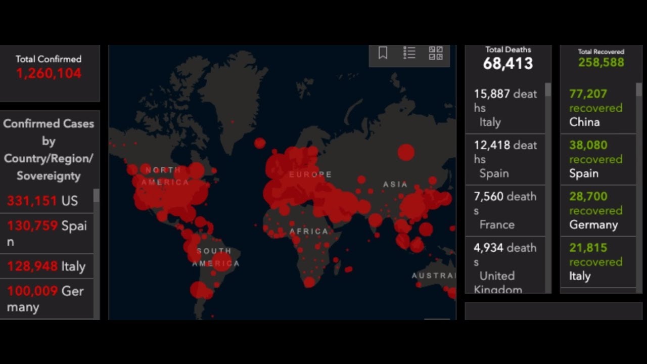 Coronavirus LIVE Map Updates Graph World Map & Count 最新新冠肺确诊人数统计 ...