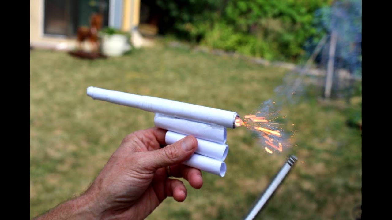 How To Make A Paper Firecracker Gun - With Shooting - YouTube