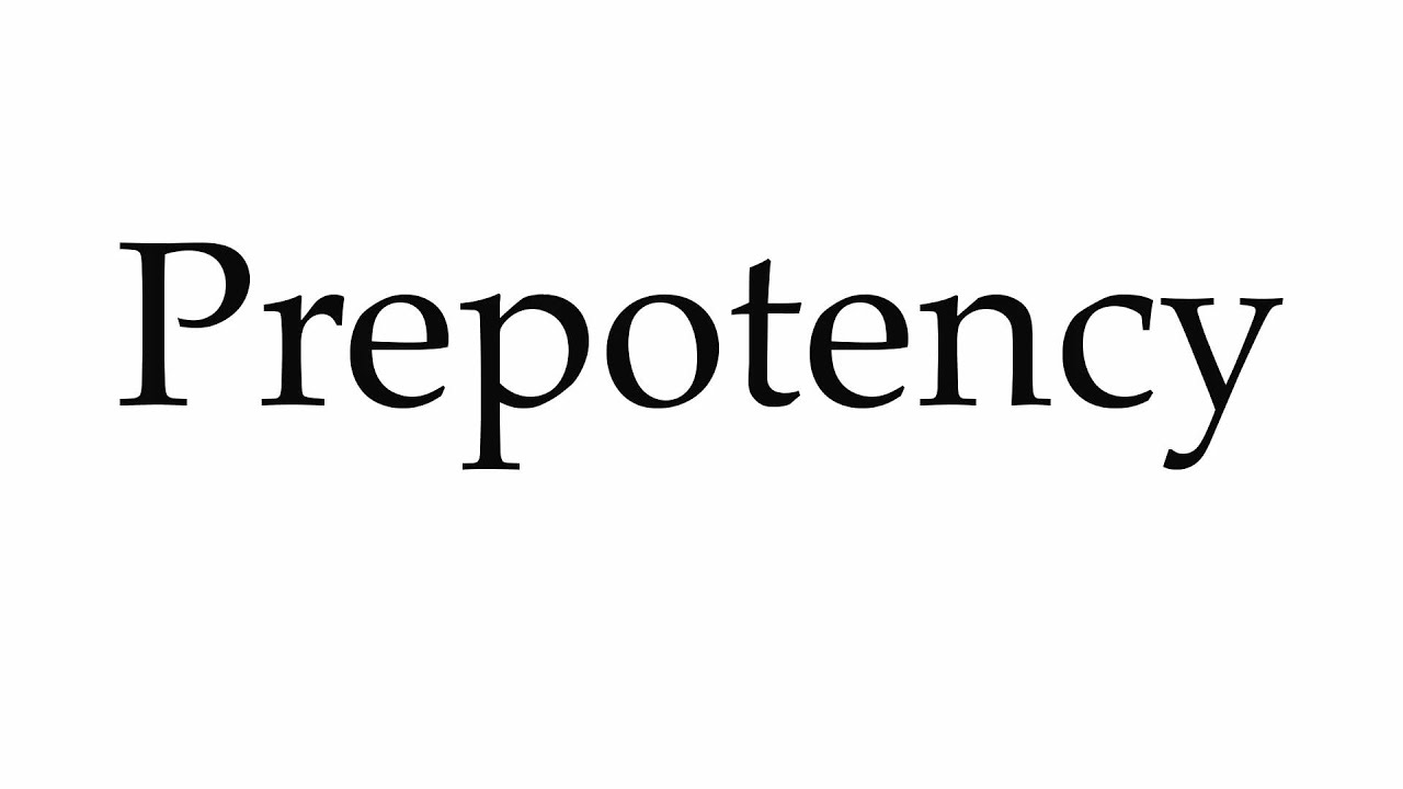 How to Pronounce Prepotency - YouTube