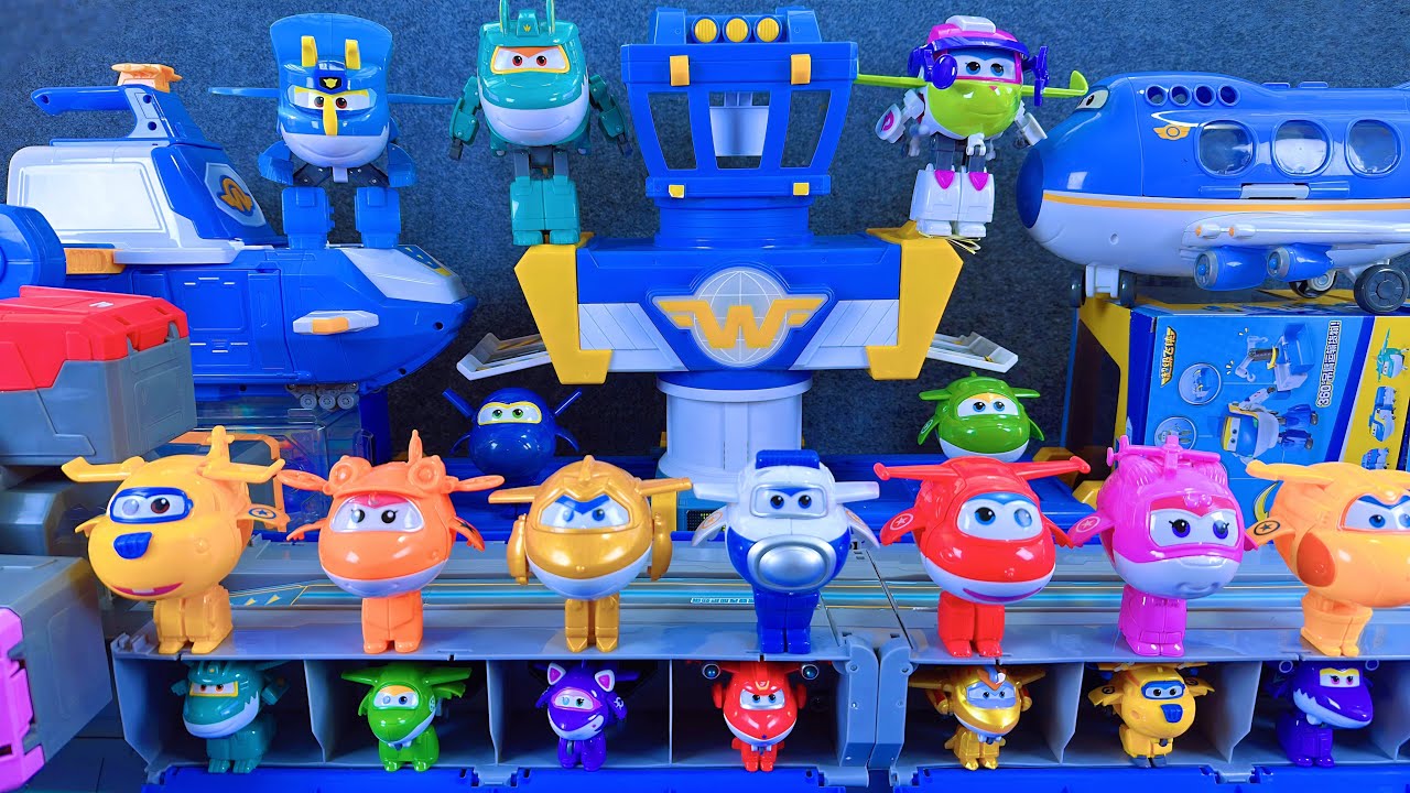 17 minute of satisfying unboxing, cool Super Wings Space Base Set ...