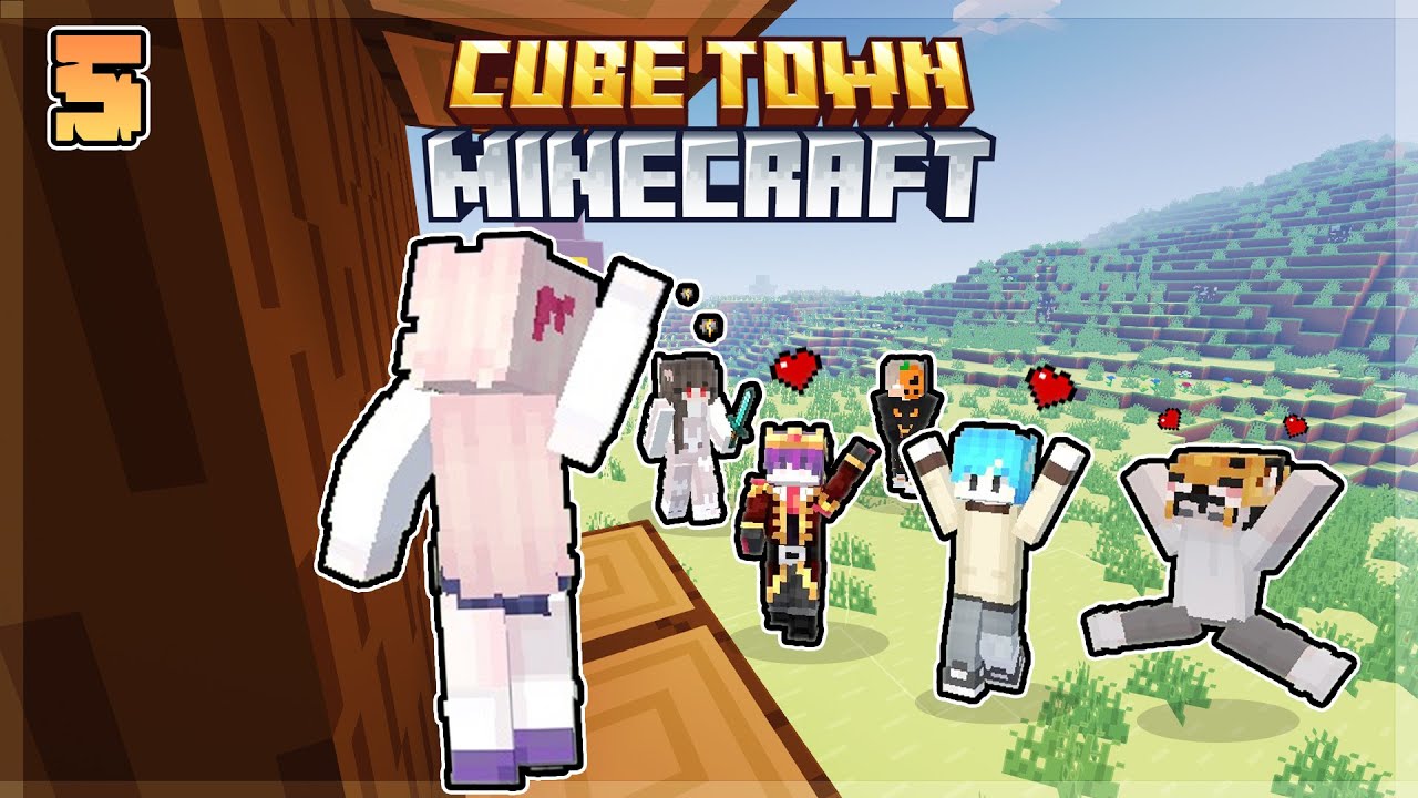 CHÀO MỪNG THÀNH VIÊN MỚI VÀ CHUYỆN CÂY RÌU | MINECRAFT CUBE TOWN (TẬP 5 ...