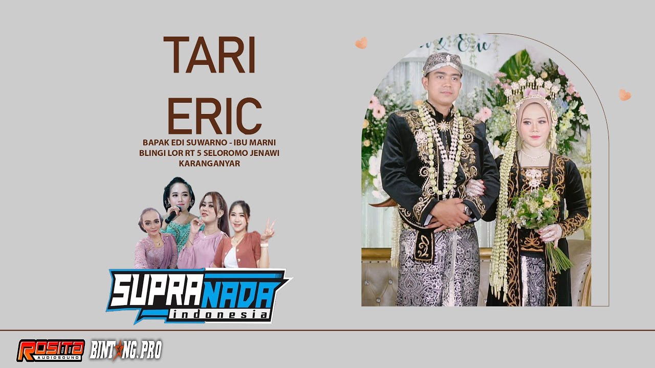 wedding TARI & ERIC II SUPRA NADA MUSIC - ROSITA SOUND - YouTube