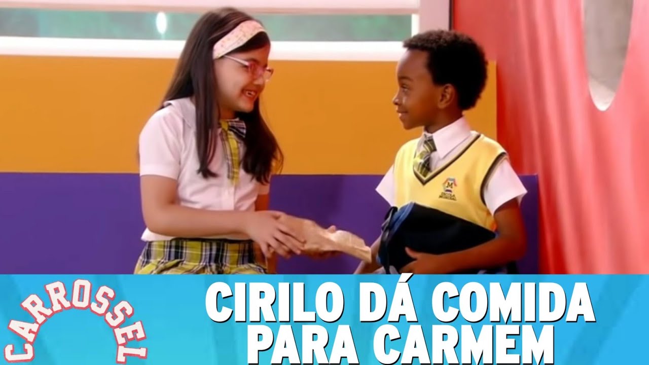 Cirilo dá comida pra Carmem | Carrossel - YouTube