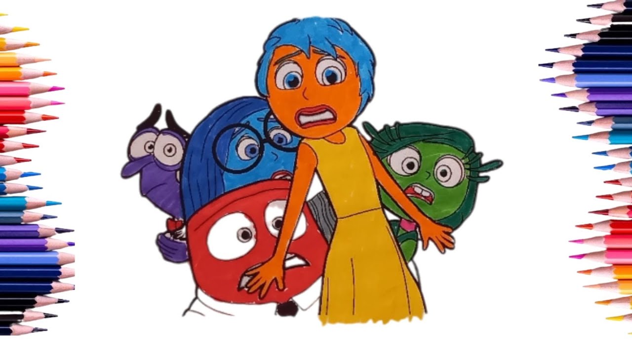 Inside Out 2 Coloring Pages NEW / How to Color Characters from Inside ...