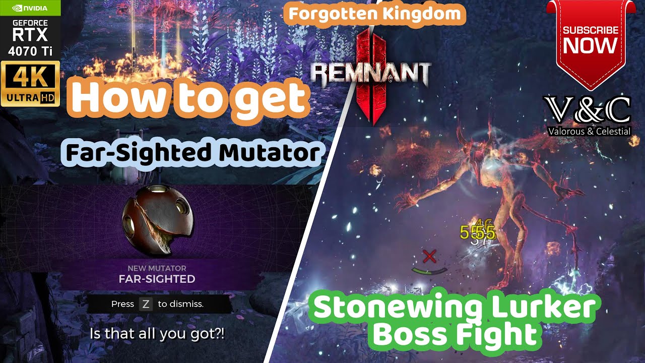 Remnant 2 DLC FK Stonewing Lurker Boss Fight Luminous Vale - YouTube