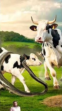 cow and snake 🐍 fight for baby #cow #cowcaf - YouTube