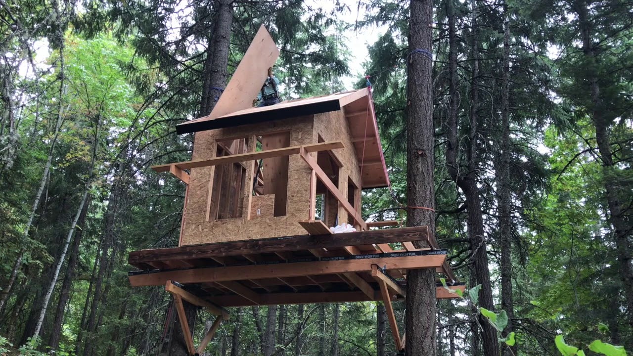 HL Treehouse 5: Roof Sheathing - YouTube