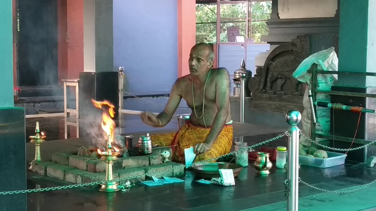 Ganapathi Homam @ Gramam Temple, Kalpetta, Wayanad | ഗണപതി ഹോമം ...