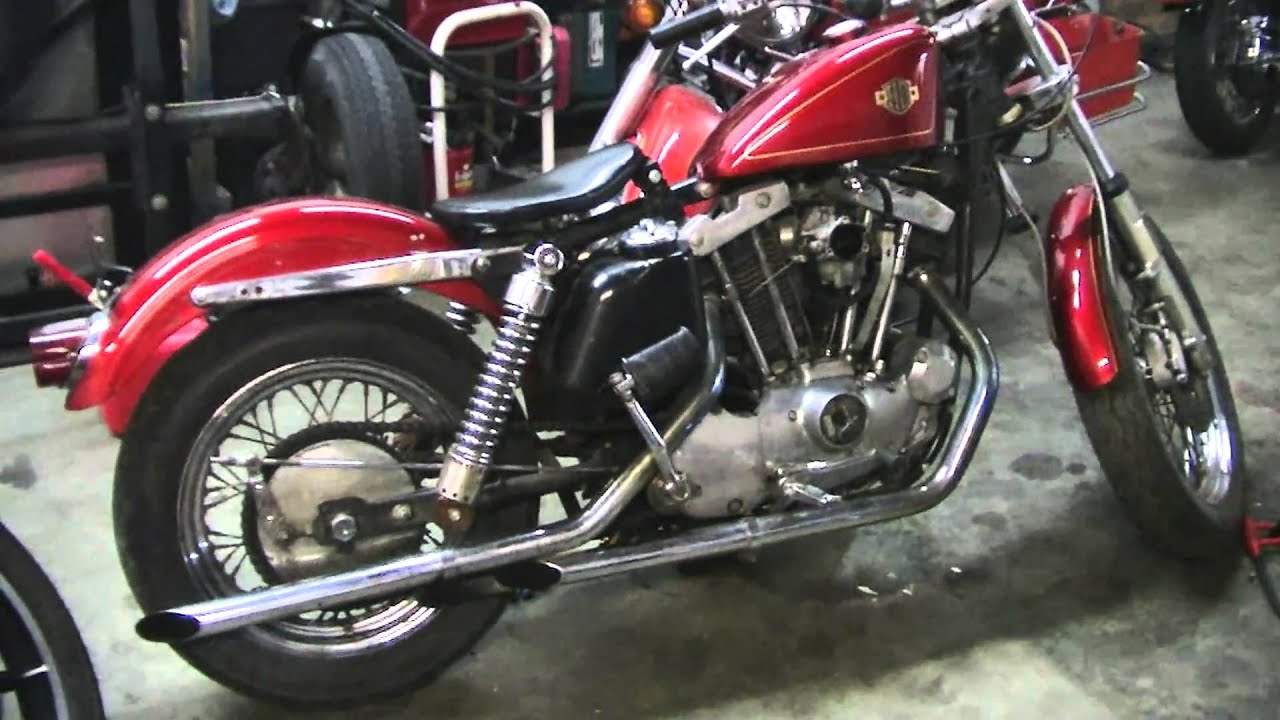 1973 Harley Davidson XLH - YouTube