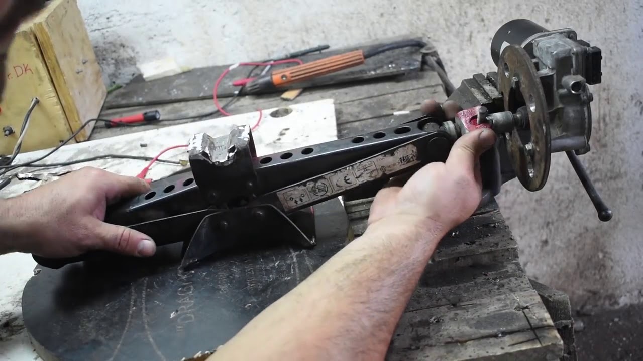 12v DC Electric Scissor Car Jack Build at Home - YouTube