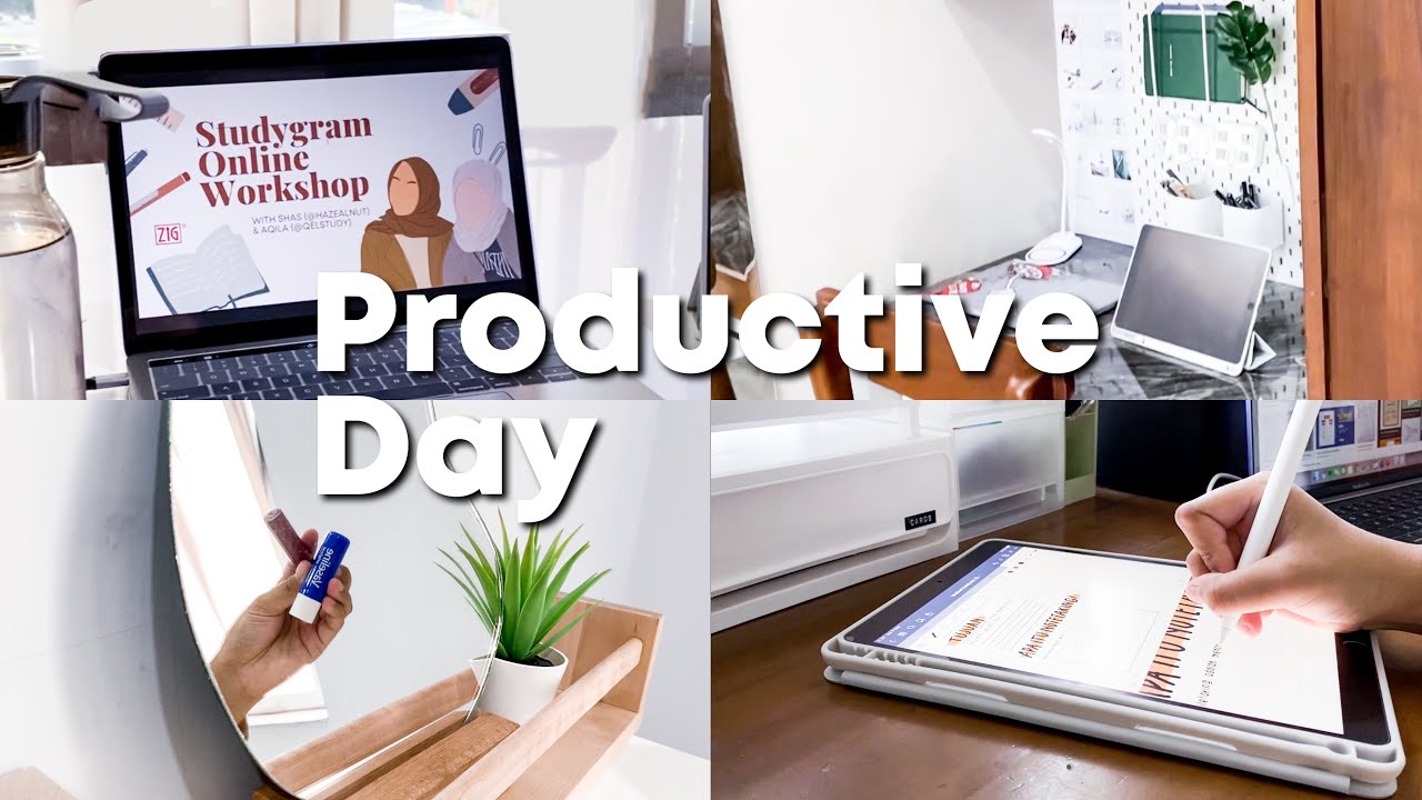 Productive Day Vlog : Studygram Workshop & Cleaning My Room | a day in ...