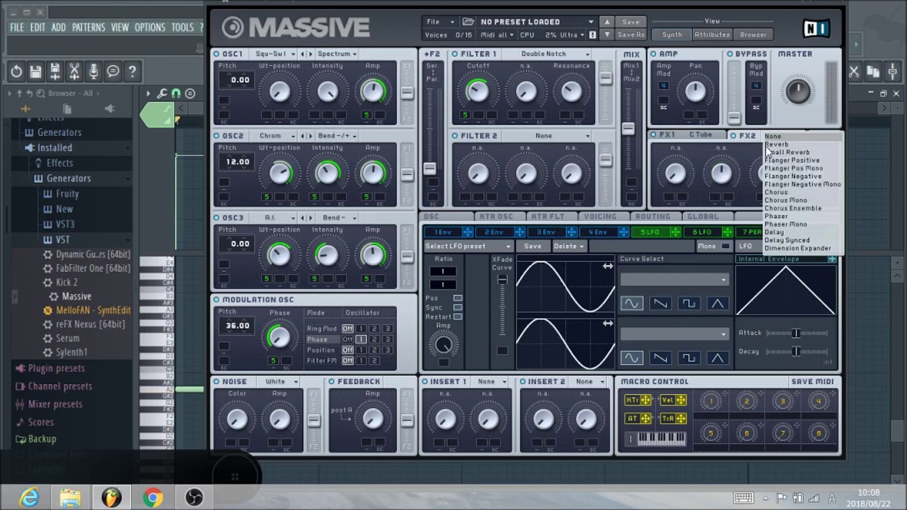 MASSIVE tutorial -how to make FM bass in massive - YouTube