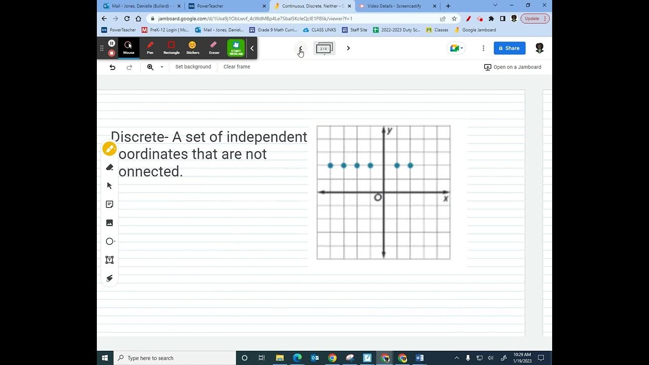 Continuous, Discrete, Neither- Graphed Functions - YouTube