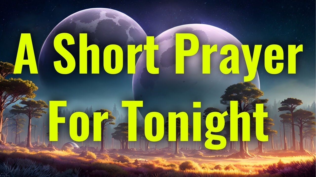 Father God, Thank You for this night. Only by Your grace I am sitting ...