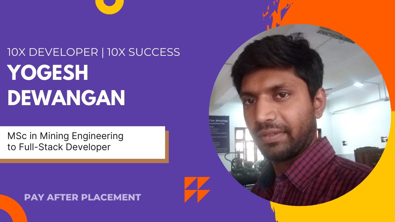 Overcoming Fear of Coding: Yogesh Shares His Experience at Full Stack Developer Bootcamp - YouTube