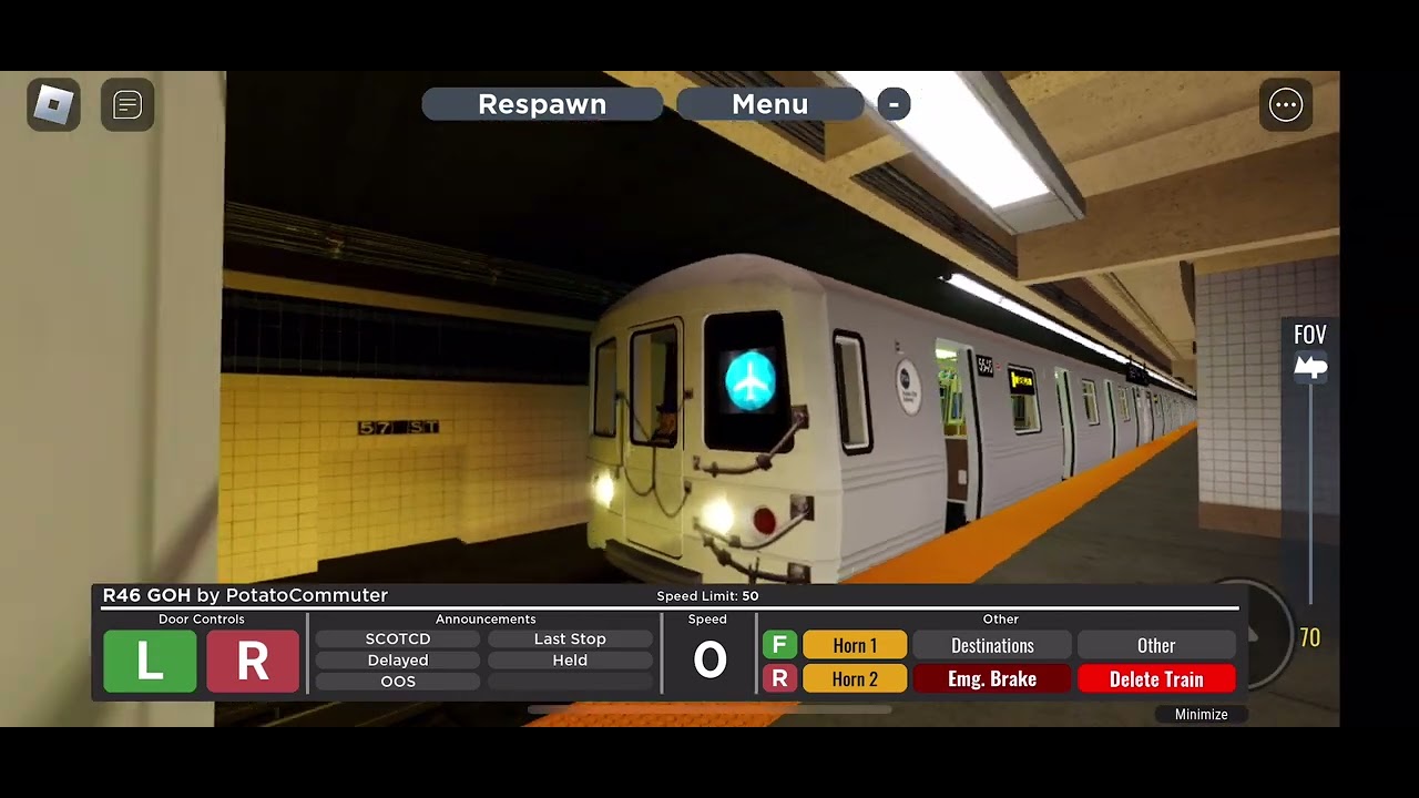 R46 High Pitch car #5546 AirPort Express to Fairview in roblox - YouTube