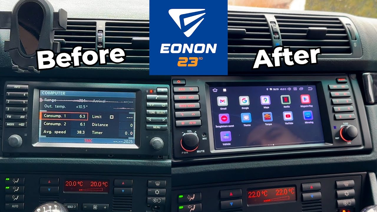 EONON 8-Core Android 13 Touchscreen Navigation System for BMW E39 ...